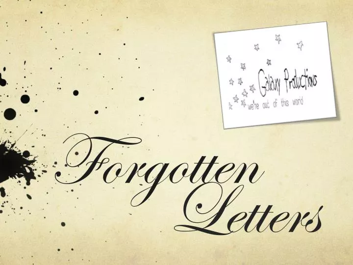 PPT - Forgotten Letters PowerPoint Presentation, free download - ID:2485803