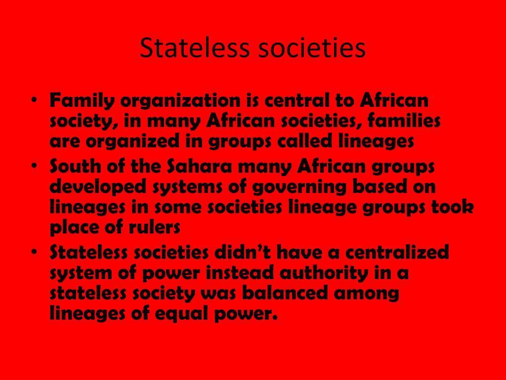 PPT - North and Central African Societies PowerPoint Presentation, free ...