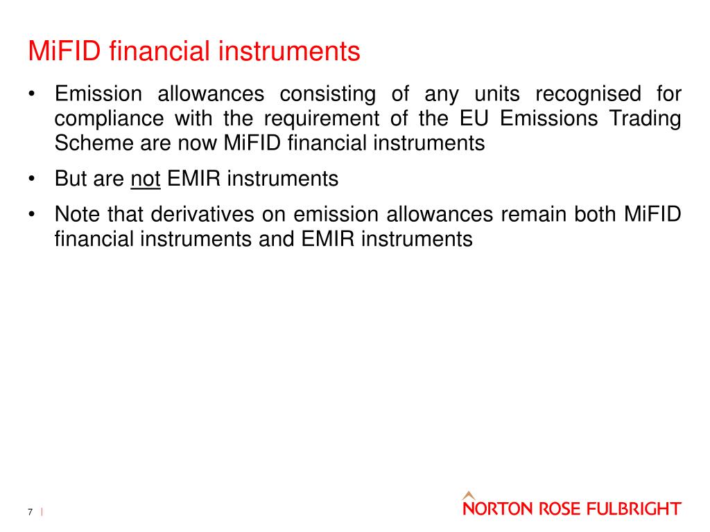 PPT - Seventh Annual MIG seminar: The Impact of MiFID II and EMIR on ...