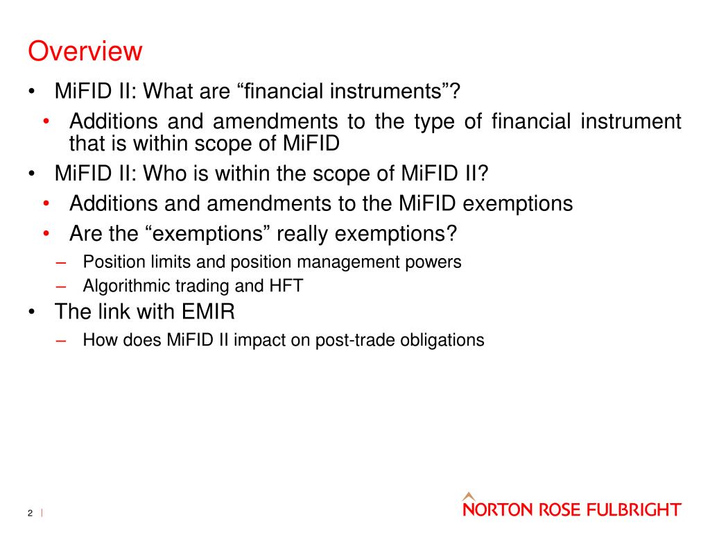 PPT - Seventh Annual MIG seminar: The Impact of MiFID II and EMIR on ...