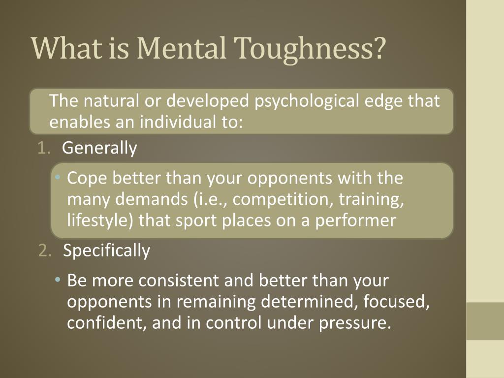 PPT - Mental Toughness in Rehabilitation PowerPoint Presentation, free ...