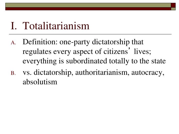 PPT - The Rise of Totalitarianism PowerPoint Presentation - ID:2487172