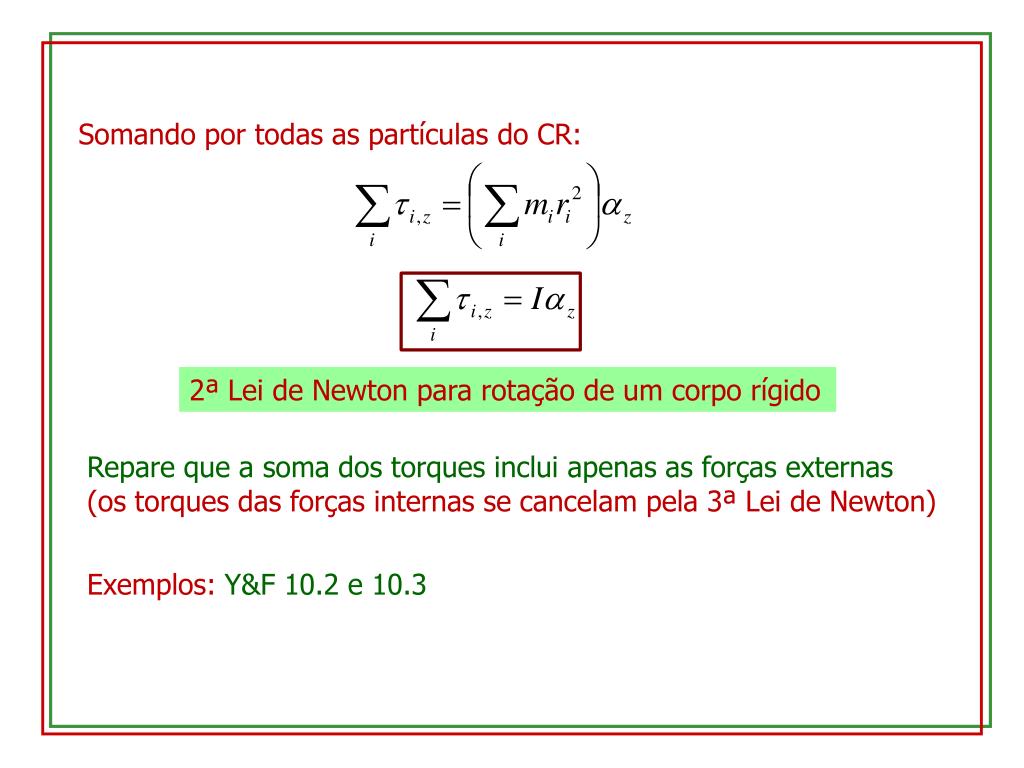 PPT - Capítulo 10 – Dinâmica do movimento de rotação PowerPoint ...