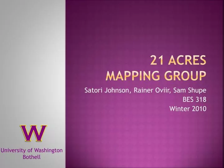 PPT - 21 Acres Mapping Group PowerPoint Presentation, free download ...
