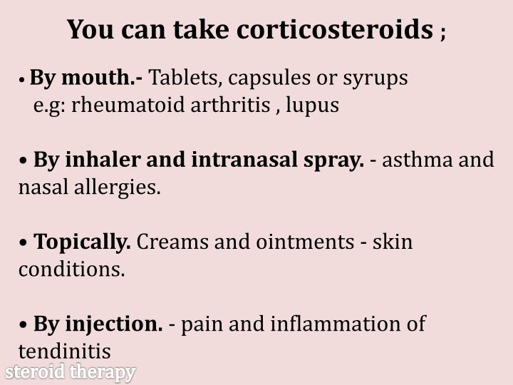 PPT - Steroid T herapy PowerPoint Presentation - ID:2487717