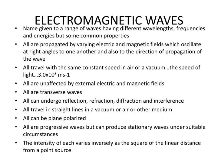 PPT - ELECTROMAGNETIC WAVES PowerPoint Presentation, free download - ID ...