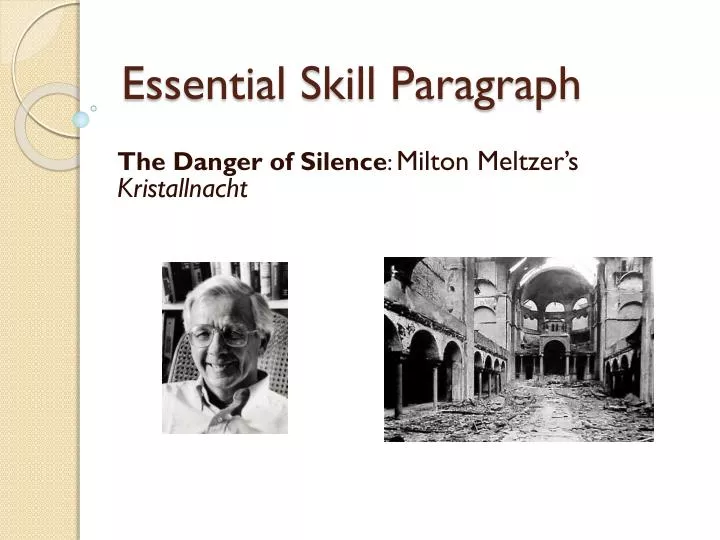 PPT - Essential Skill Paragraph PowerPoint Presentation, free download ...
