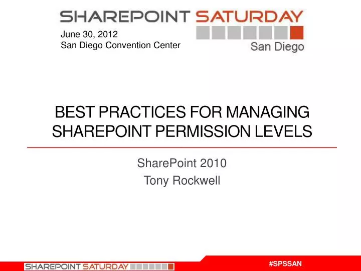 PPT - Best Practices for managing SharePoint permission Levels ...