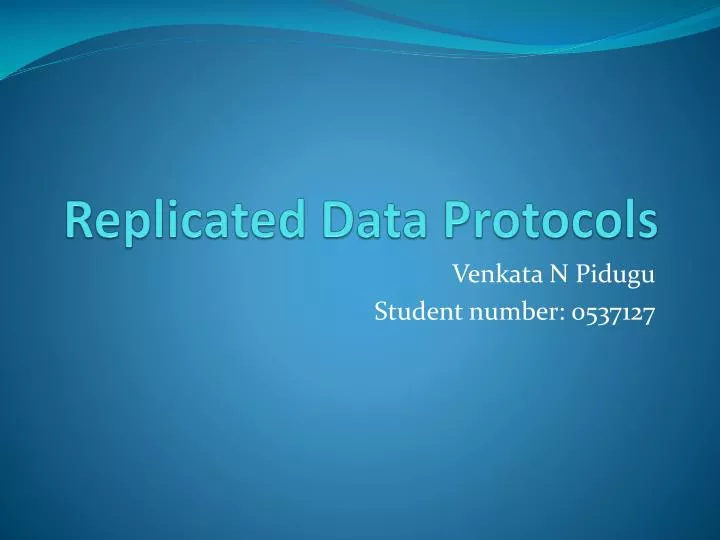 PPT - Replicated Data Protocols PowerPoint Presentation, free download - ID:2488441