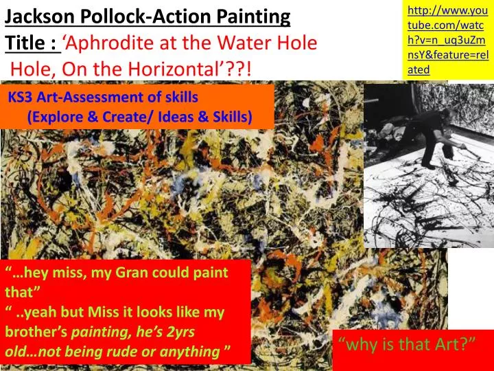 PPT - Jackson Pollock-Action Painting Title : ‘Aphrodite at the Water ...