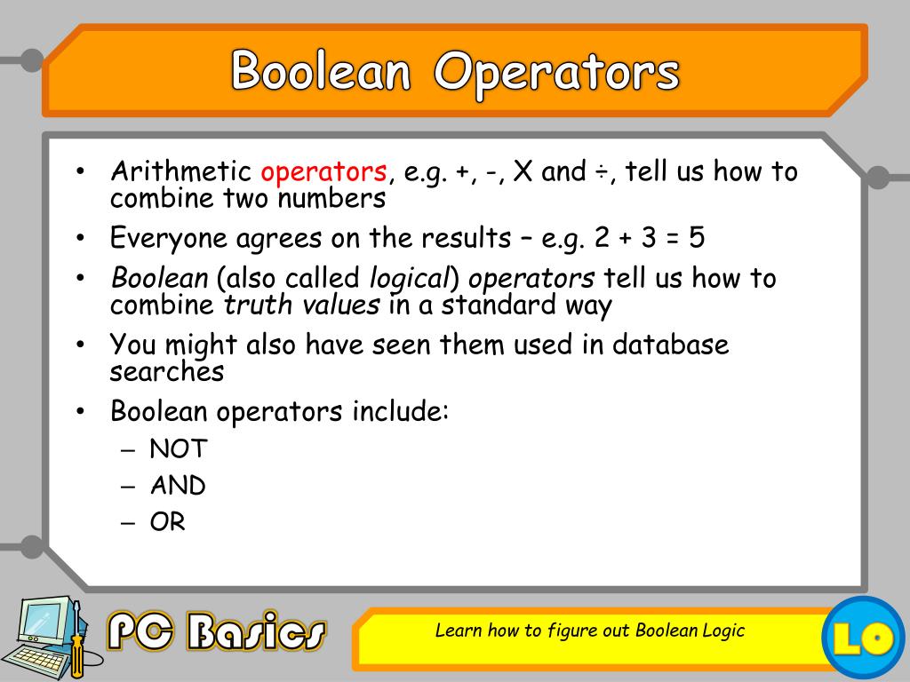 PPT - Boolean Logic and Operators PowerPoint Presentation, free ... PPT - Boolean Logic and Operators PowerPoint Presentation, free ...
