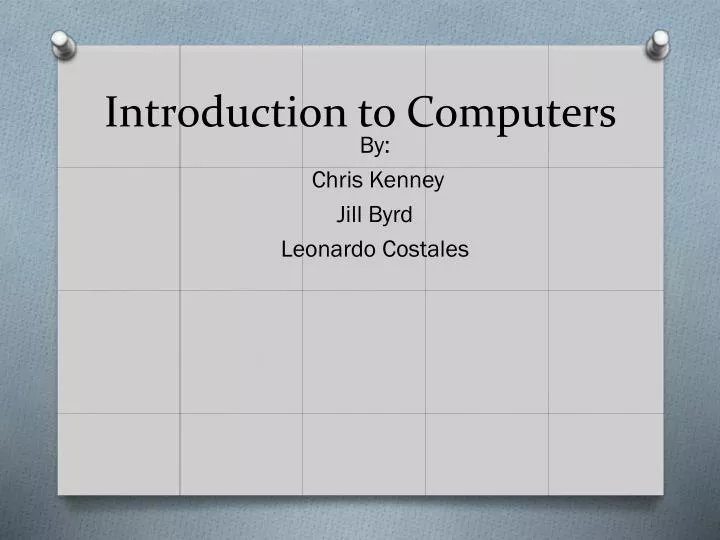 PPT - Introduction to Computers PowerPoint Presentation, free download ...