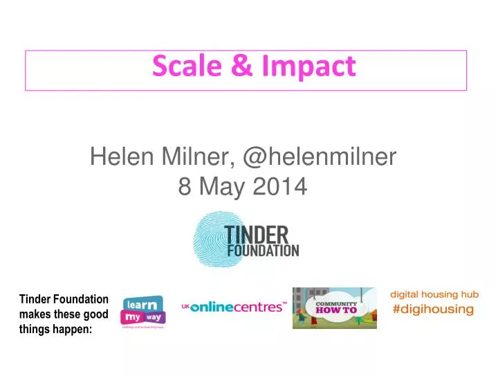 PPT - Scale & Impact PowerPoint Presentation, free download - ID:2490527