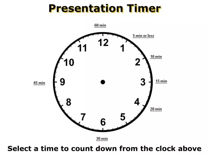 PPT - Presentation Timer PowerPoint Presentation, free download - ID ...