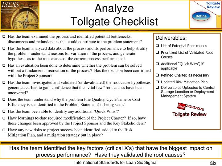 PPT - Lean Six Sigma Measure Phase Tollgate Review PowerPoint ...
