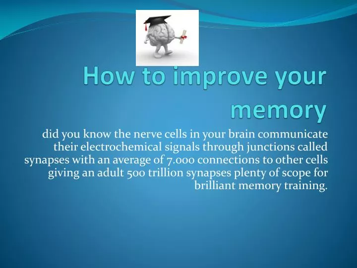 PPT - How to improve your memory PowerPoint Presentation, free download ...