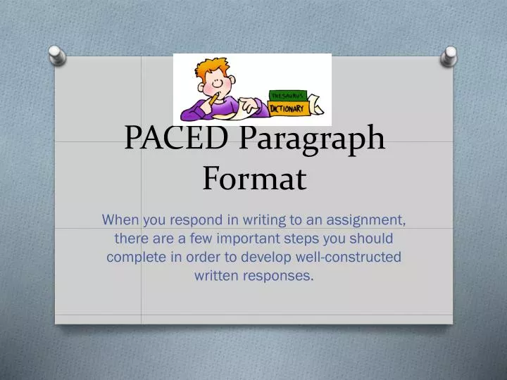 PPT - PACED Paragraph Format PowerPoint Presentation, free download ...