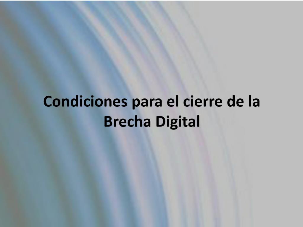 PPT - Telecomunicaciones: desafíos para el cierre de la Brecha Digital ...