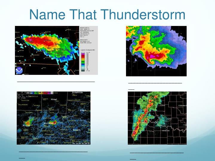 PPT - Overview: Different Types of Thunderstorms PowerPoint ...