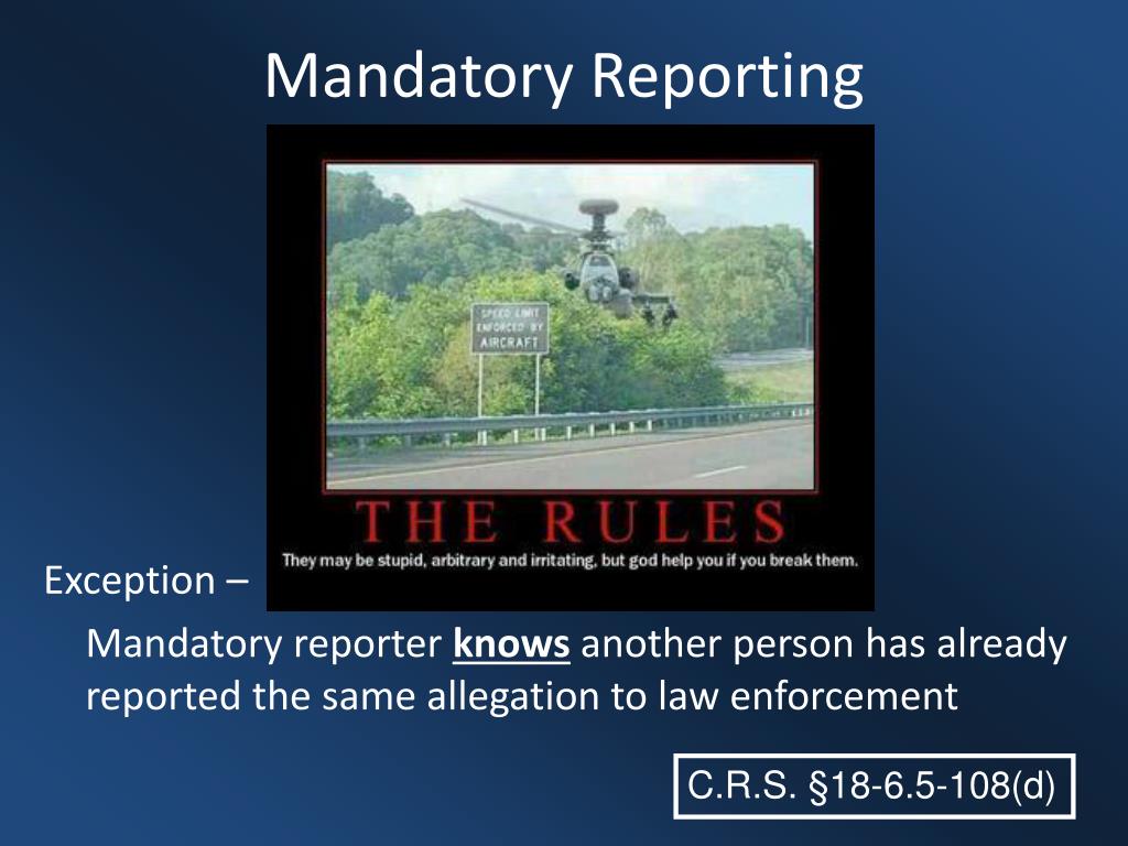PPT - Elder Abuse & Colorado’s New Mandatory Reporting Law PowerPoint ...