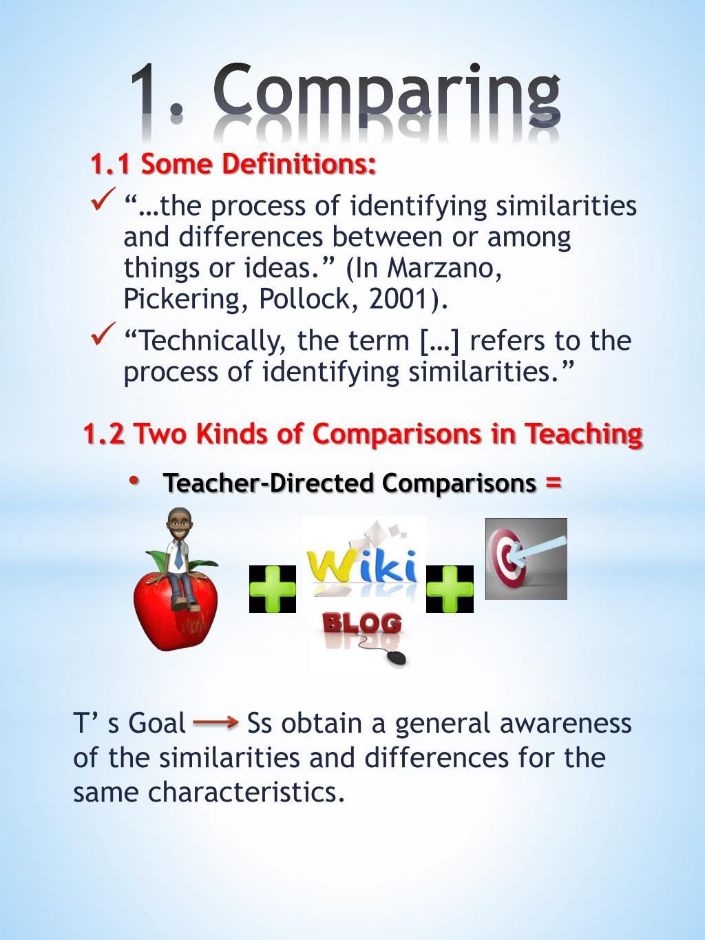 Identifying Similarities Differences Identifying Similarities Differences