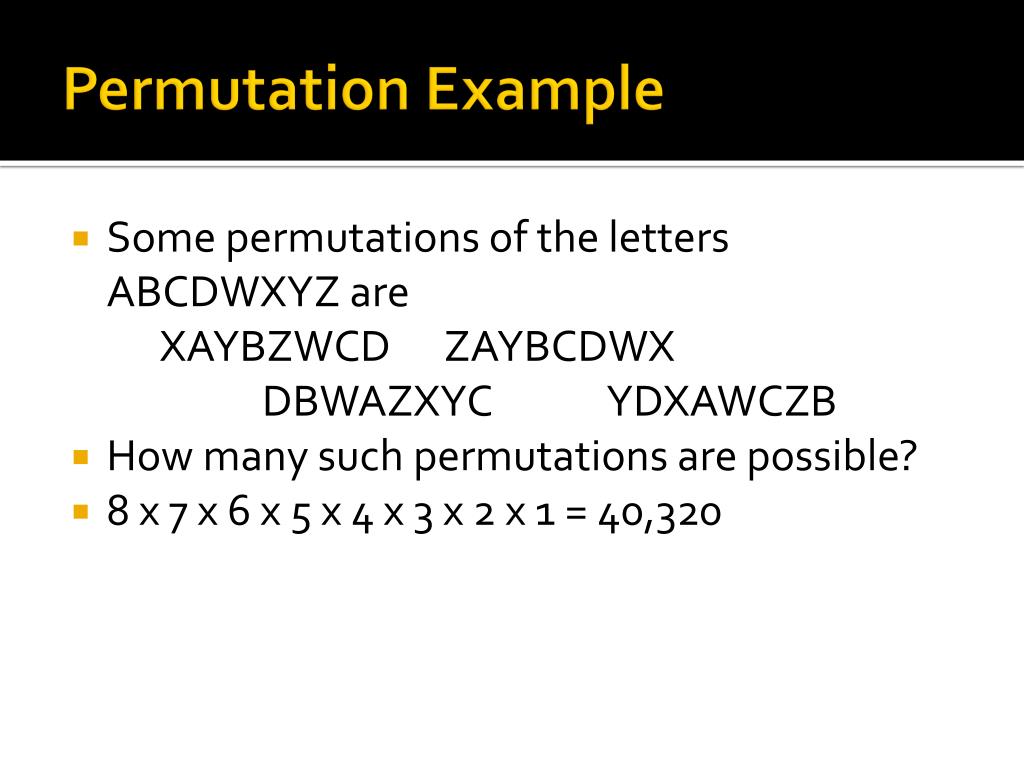 Ppt Permutations And Combinations Powerpoint Presentation Free