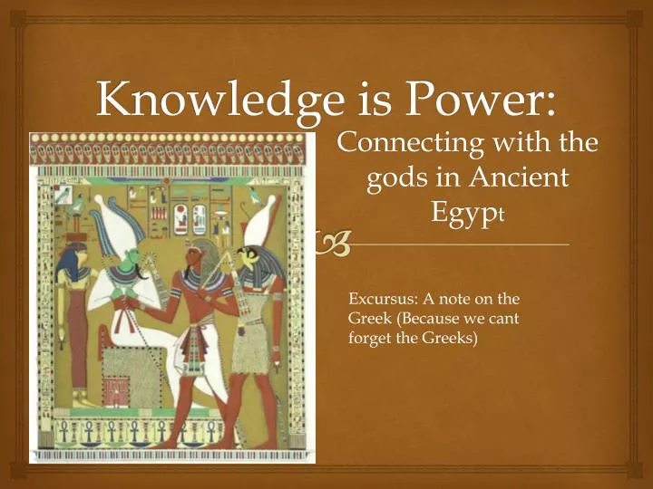 PPT - Knowledge is Power: PowerPoint Presentation, free download - ID ...