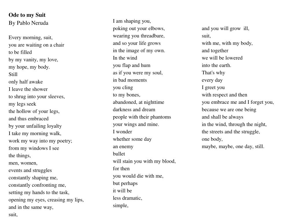 PPT - Housekeeping: Poetry dinner- October 25th, 6:30 at Laura´s ...