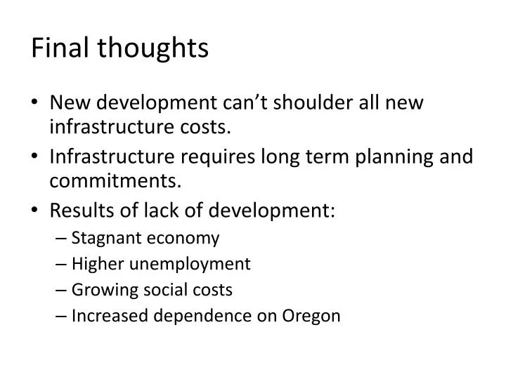 PPT - Final thoughts PowerPoint Presentation, free download - ID:2493180