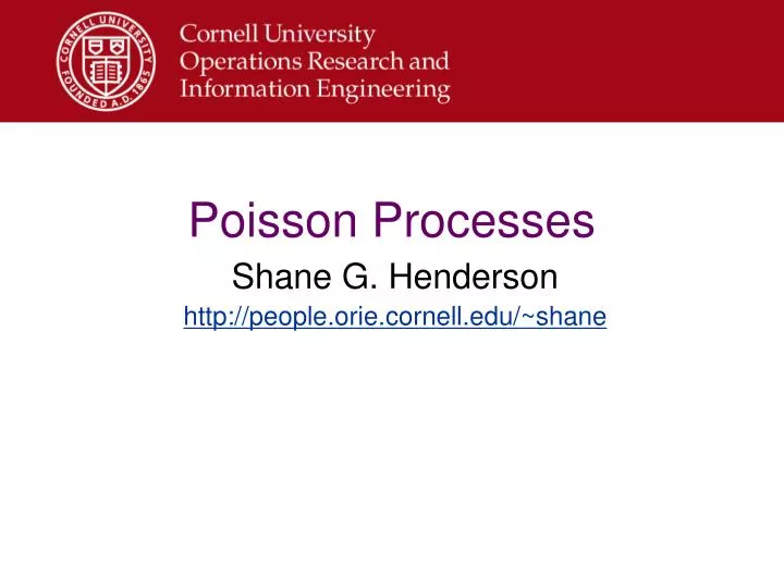 Ppt Poisson Processes Powerpoint Presentation Free Download Id 2493840