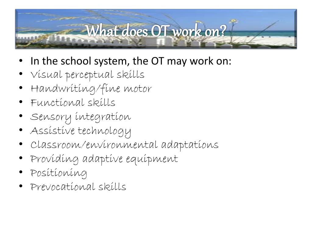 PPT - Occupational Therapy in Trussville city schools Karen Sager, OTR ...