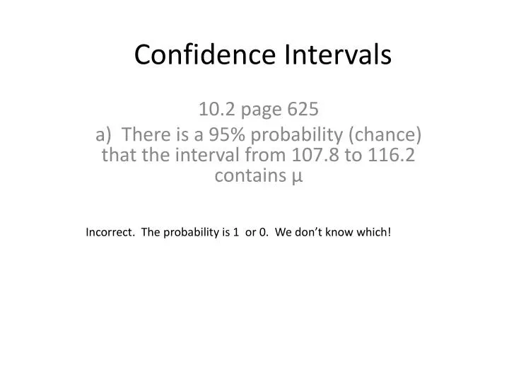 PPT - Confidence Intervals PowerPoint Presentation, free download - ID ...