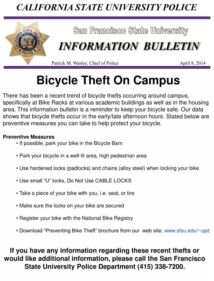 PPT - CALIFORNIA STATE UNIVERSITY POLICE PowerPoint Presentation, free ...
