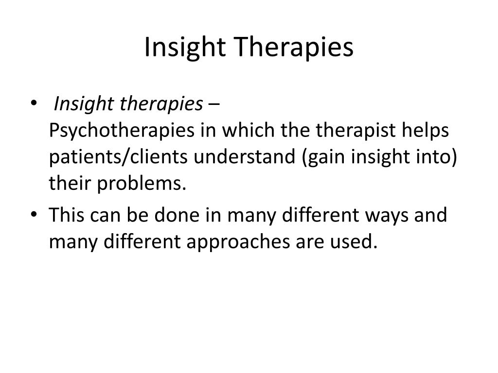 PPT - Therapies for Psychological Disorders PowerPoint Presentation ...