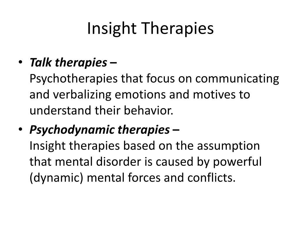PPT - Therapies for Psychological Disorders PowerPoint Presentation ...