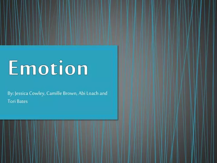 PPT - Emotion PowerPoint Presentation, free download - ID:2494898