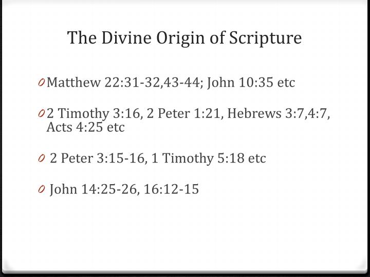 PPT - The Bible as the Word of God PowerPoint Presentation - ID:2495218
