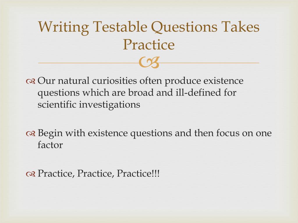 PPT - How to Write Testable Questions PowerPoint Presentation, free ... PPT - How to Write Testable Questions PowerPoint Presentation, free ...