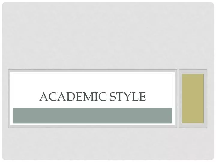 PPT - Academic style PowerPoint Presentation, free download - ID:2495665