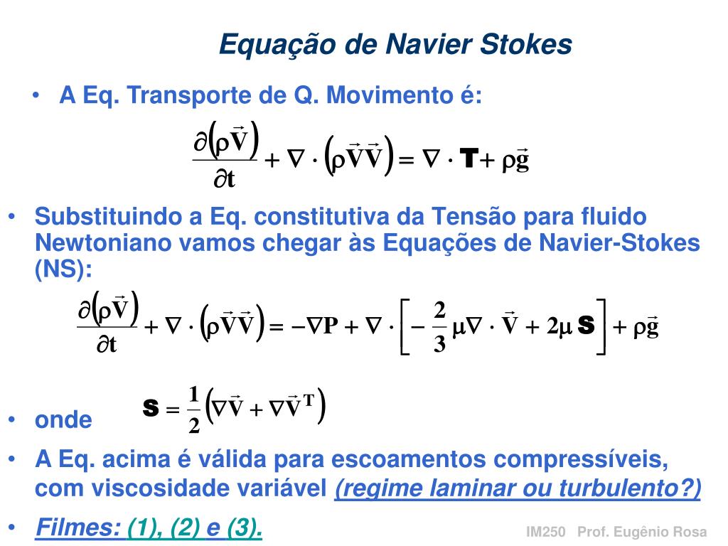 PPT - Formulação Diferencial das Equações de Transporte PowerPoint ...