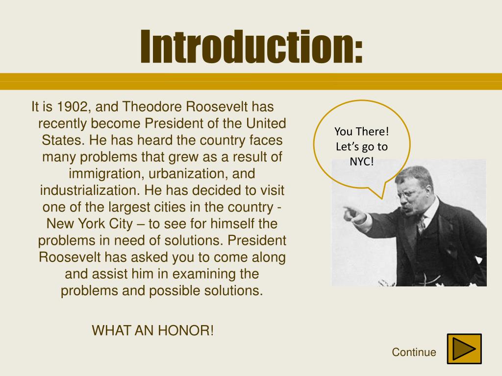 PPT - A Day in the Life of President Theodore Roosevelt: PowerPoint ...