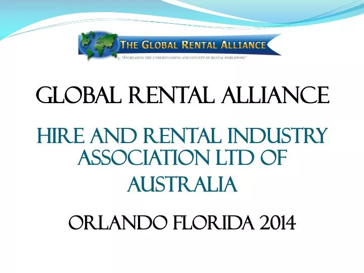PPT - Global Rental Alliance Hire and Rental Industry Association Ltd ...