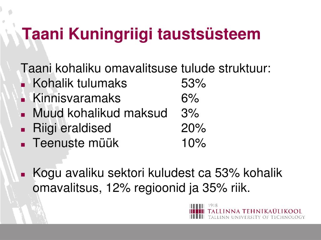 PPT - Haldusreform Taani Kuningriigis PowerPoint Presentation, free ...