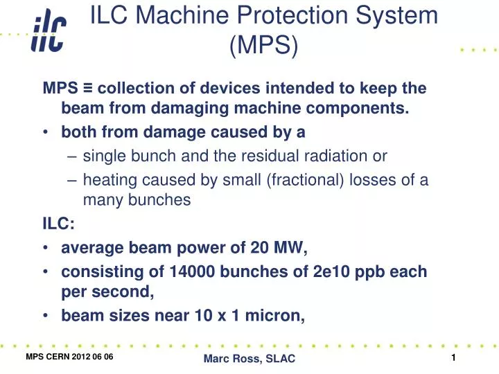 PPT - ILC Machine Protection System (MPS) PowerPoint Presentation, free ...