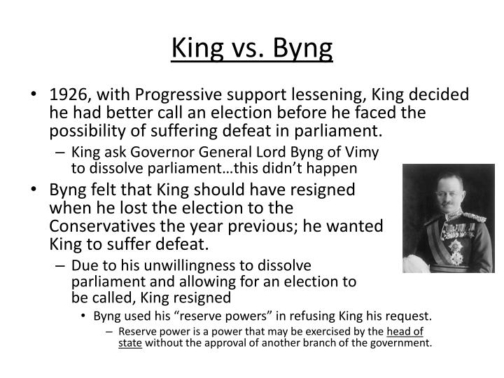 PPT - The King-Byng Crisis, 1926 PowerPoint Presentation - ID:2498512