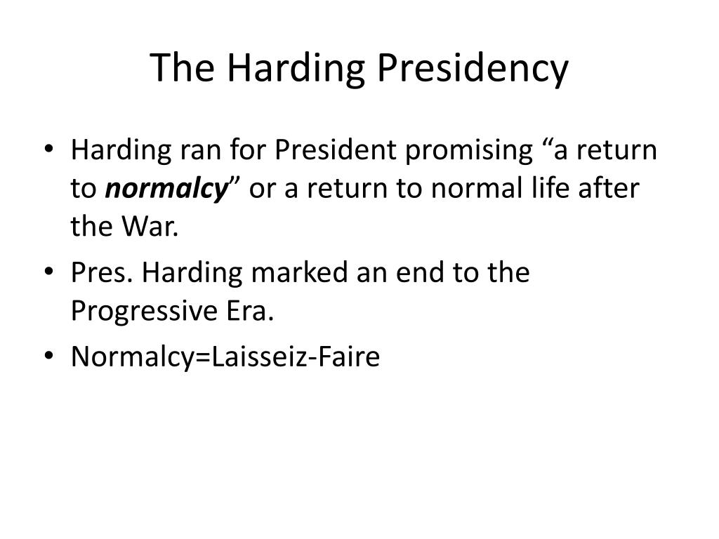 PPT - The Roaring 20s : Presidential Politics PowerPoint Presentation ...