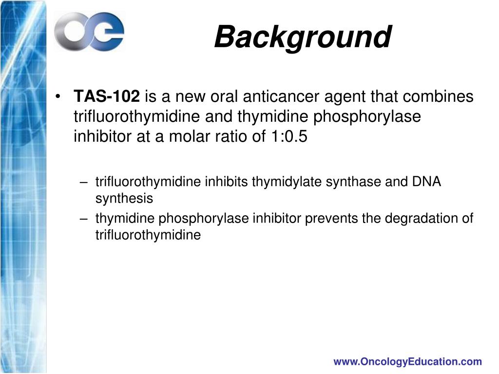 PPT - ECCO ESMO 2011 GI Cancer Updates TAS102 and BSC vs. Placebo and ...