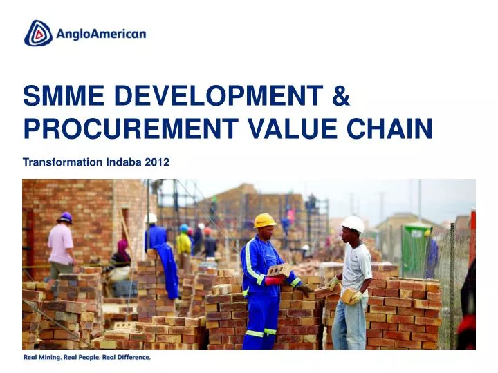 PPT - SMME development & procurement value chain PowerPoint ...