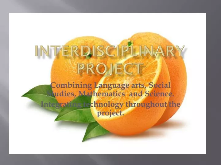 PPT - Interdisciplinary Project PowerPoint Presentation, free download ...