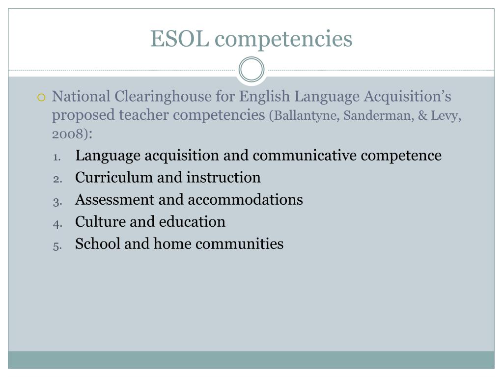 PPT - Enhancing ESOL Teacher Education Through Infusion Methods for ELL ...